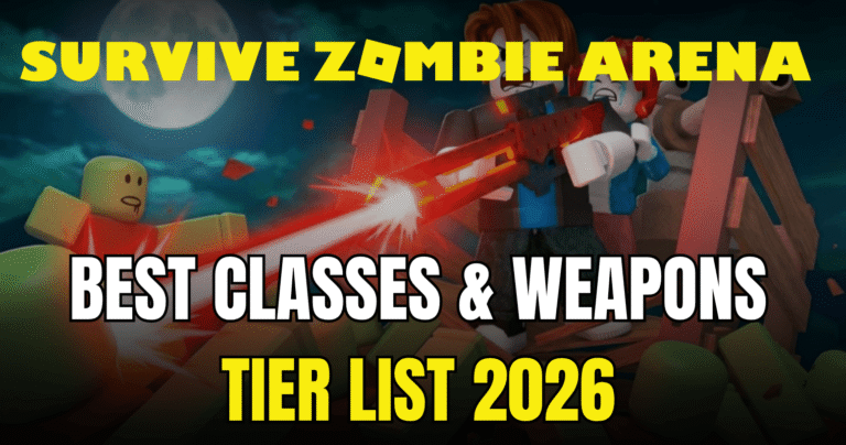Survive Zombie Arena Tier List: Best Classes & Weapons 2026